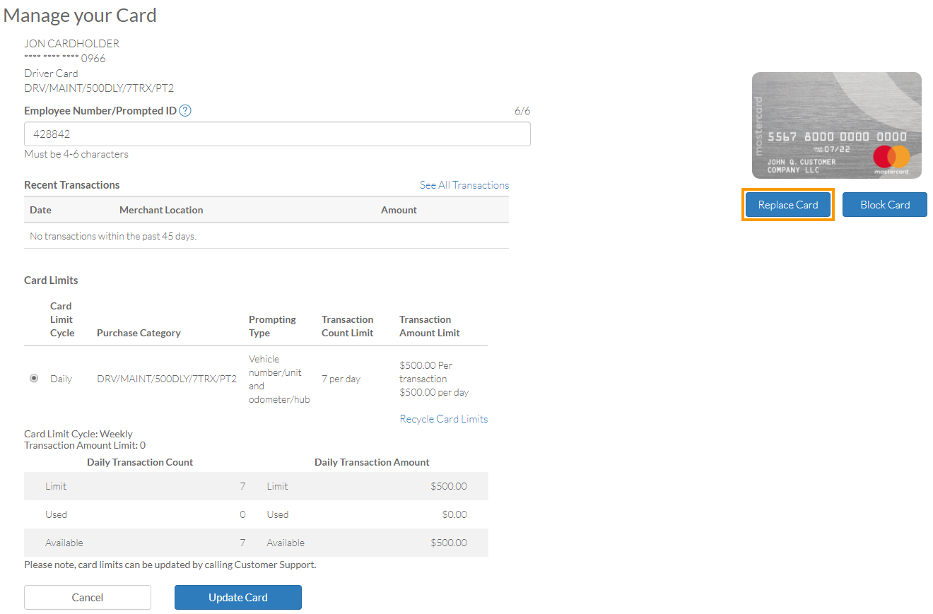 Block and Replace a Card – iConnectData Help Center