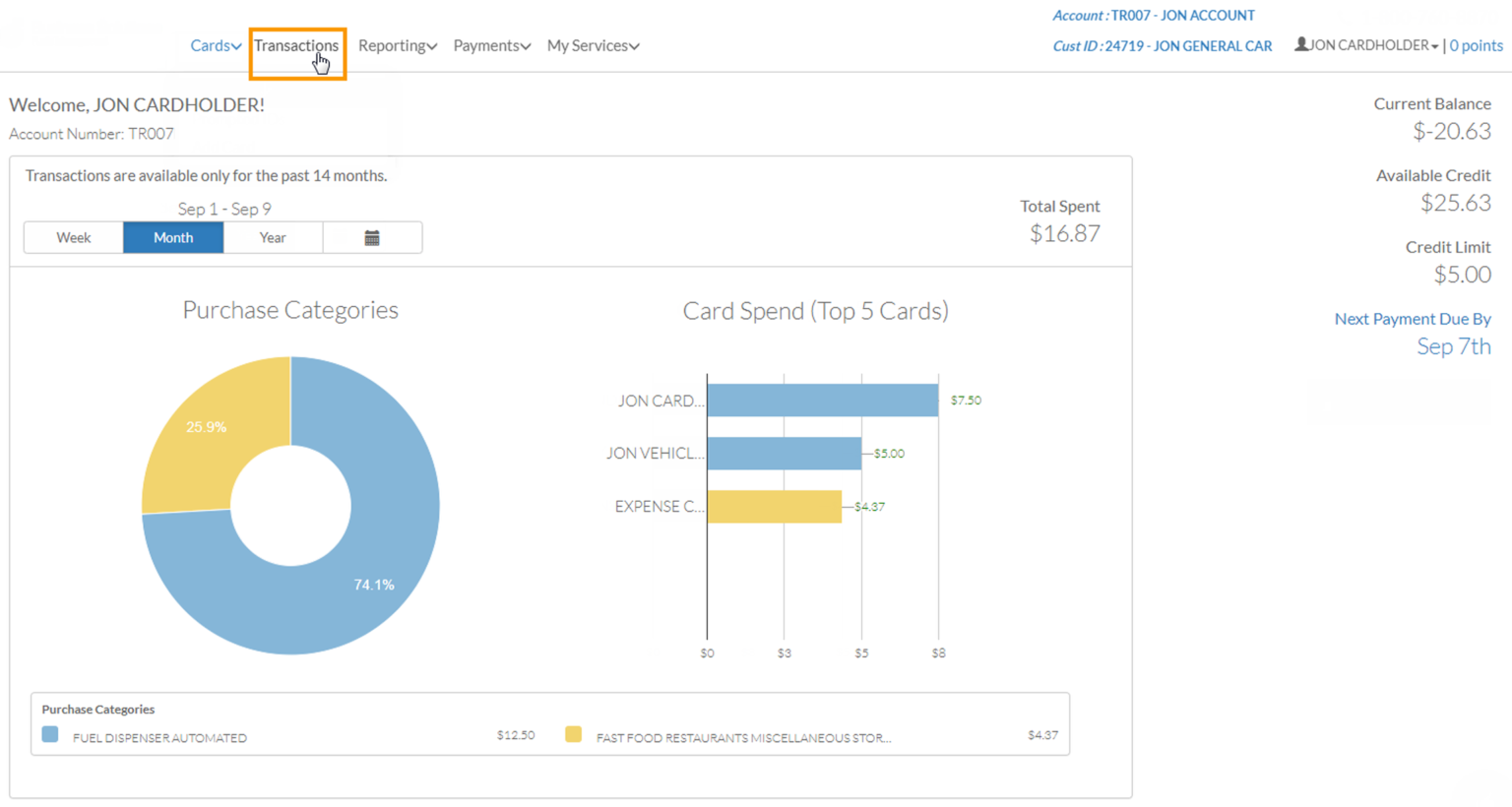 View your Transaction History – iConnectData Help Center